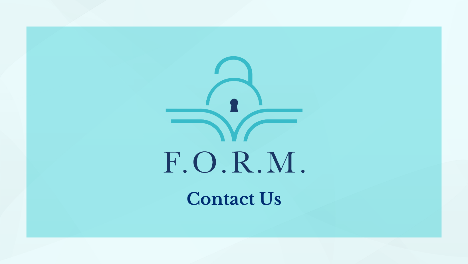 Contact us - Forum for Open Research in MENA